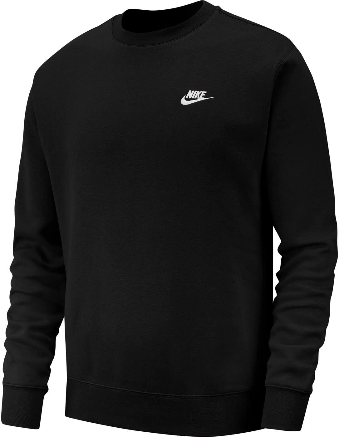 Nike Men's NSW Club Crew, Black/White, Medium