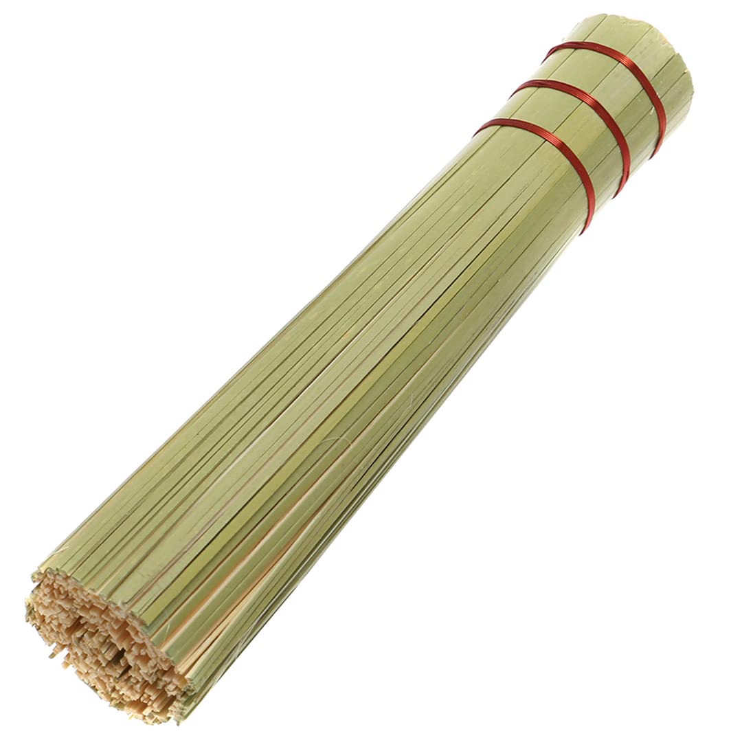 TIKUSAN Bamboo Wok Brush with Copper Coil for Pan, Pot, Palate Skillet Cleaning Whisk (8.3")