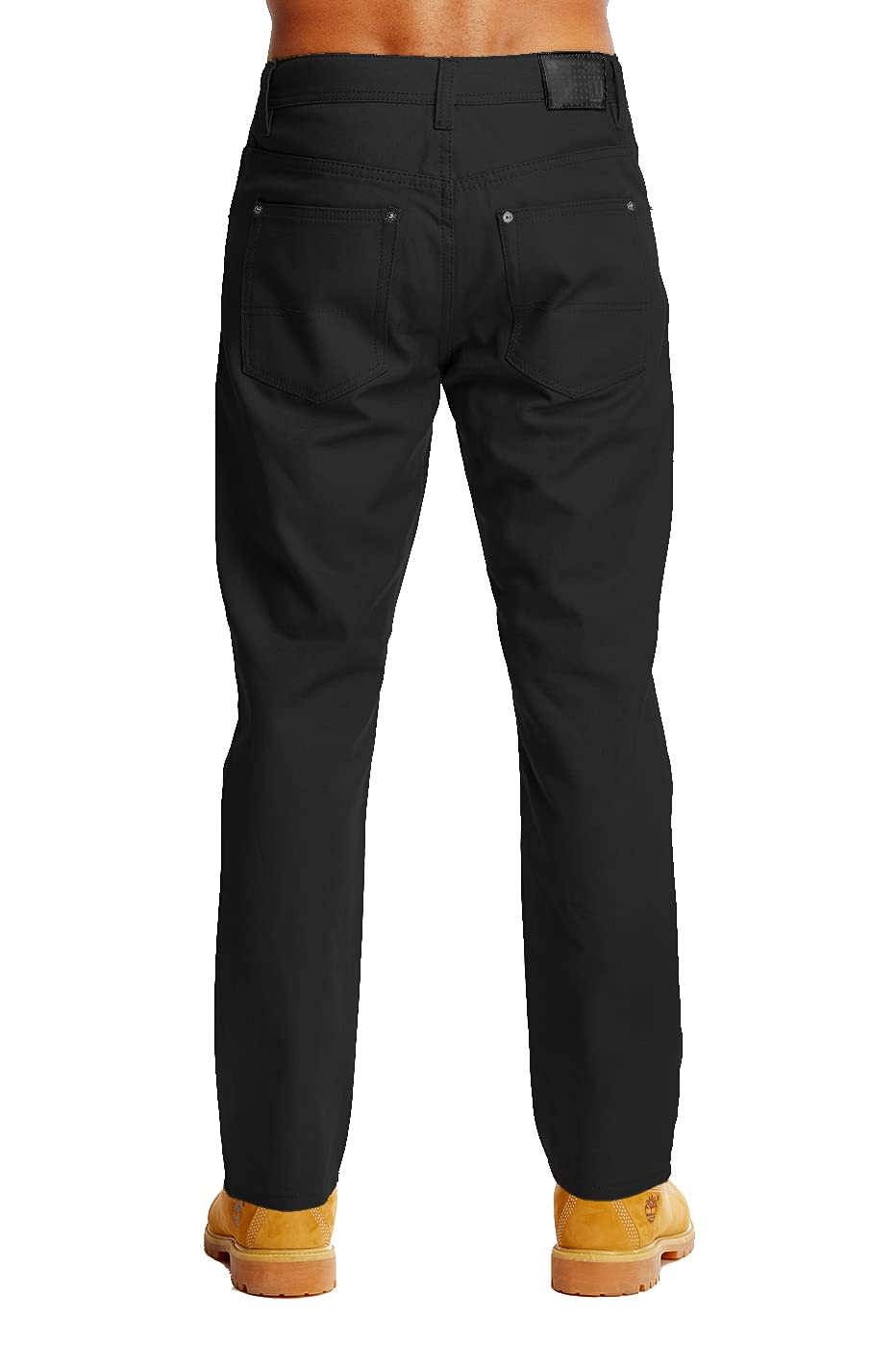 PJ Mark Bleecker and Mercer Mens 100% Cotton Oxford Wooven Taper Work Pants (41452-BM-BLACK Oxford, 38x32)