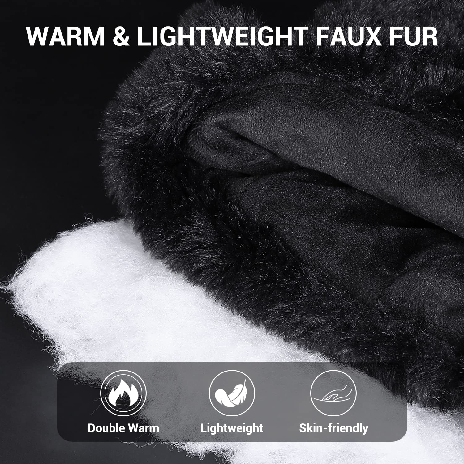 Sportneer Hat for Men Winter Hat with Ear Flaps for Mens Women