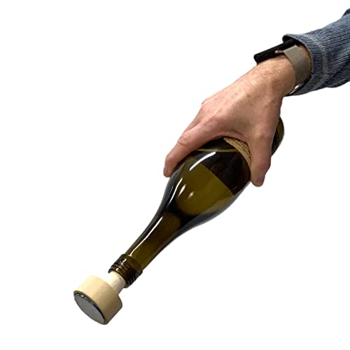 Wine Bottle Stopper β Unique gift for Dinner Host, Wine Lover, or Housewarming β a versatile wine accessory, use for Wine or Champagne β Handmade of Murano Glass and Portuguese Cork keeps wine fresher