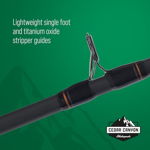 Shakespeare Cedar Canyon Summit Fly Fishing Rod, Black, 9' - 6wt - 4pc