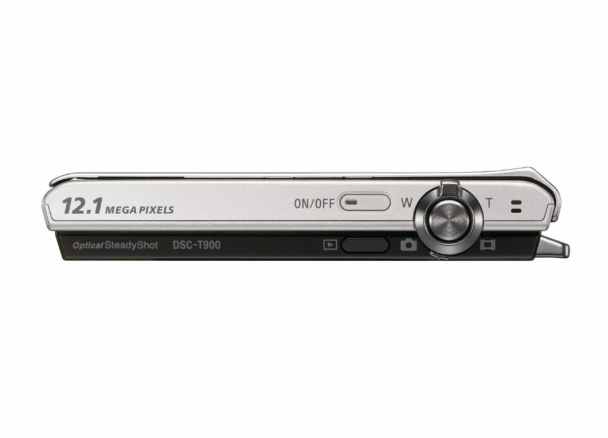 Sony Cyber-shot DSC-T900 12.1 MP Digital Camera with 4x Optical Zoom and Super Steady Shot Image Stabilization (Silver)