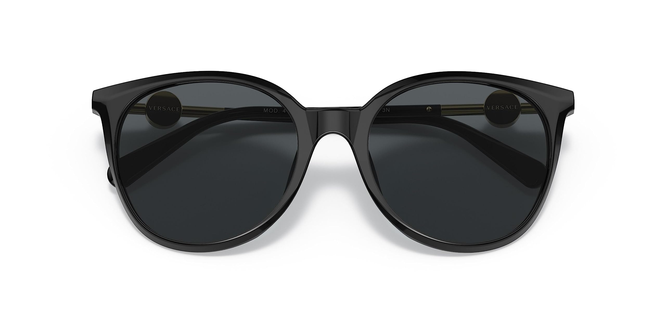 Versace VE 4404 108/74 Havana Plastic Round Sunglasses Brown Gradient Lens