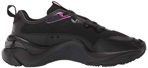 Puma Women's Rise Sneaker, Rainbow Dash Black, 11