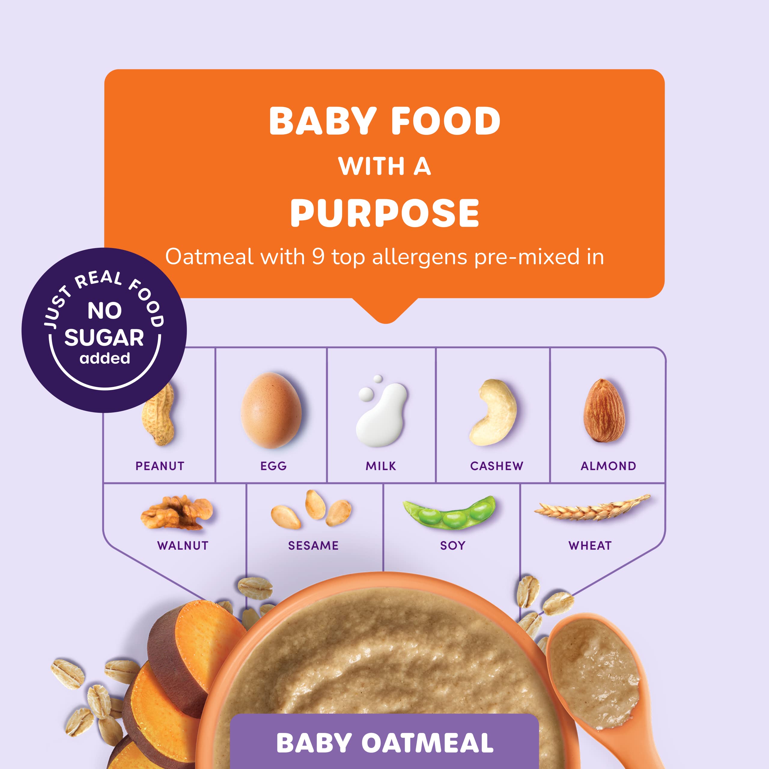 VERSAINSECT , Food! Organic Baby Oatmeal Cereal | Sweet Potato Carrot | Organic