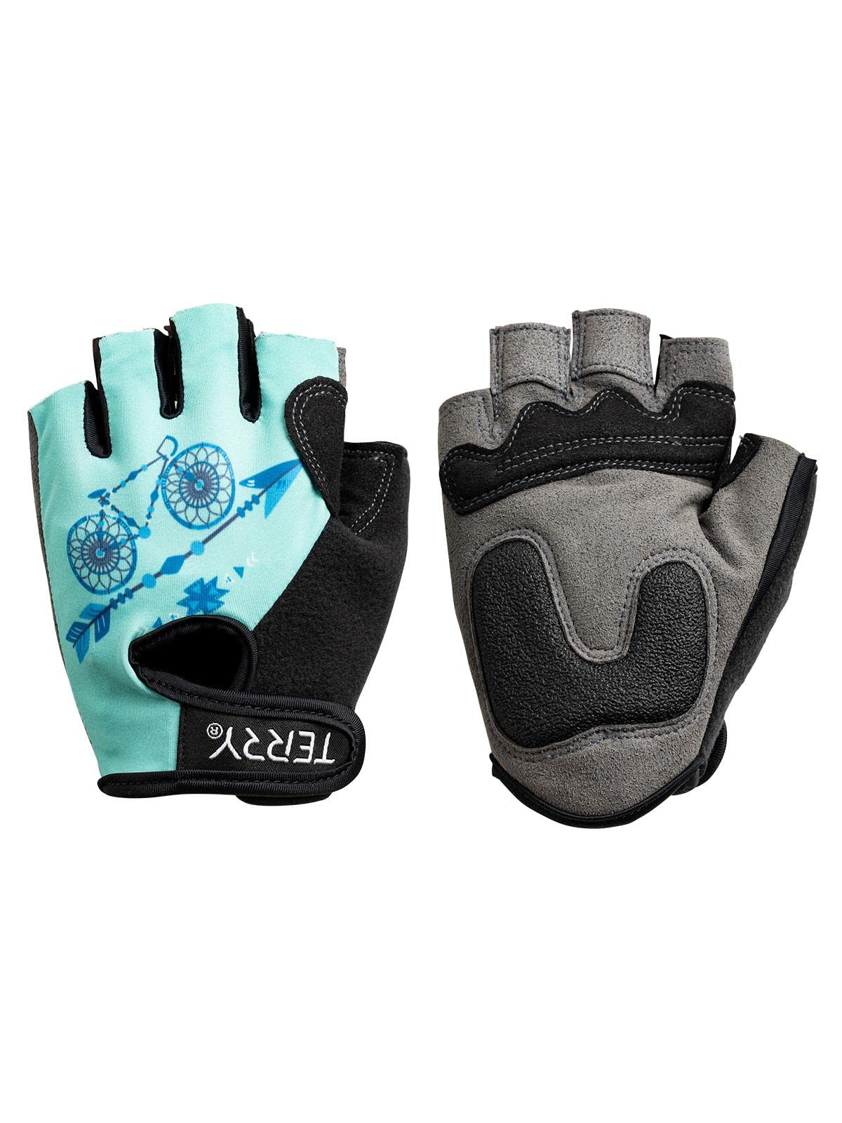 Terry T-Gloves LTD, Women's Padded Cycling Short Finger Glove, Limited Edition Spring/Summer Coordinating Prints - Dreamweaver II, Large 664228A4CF8