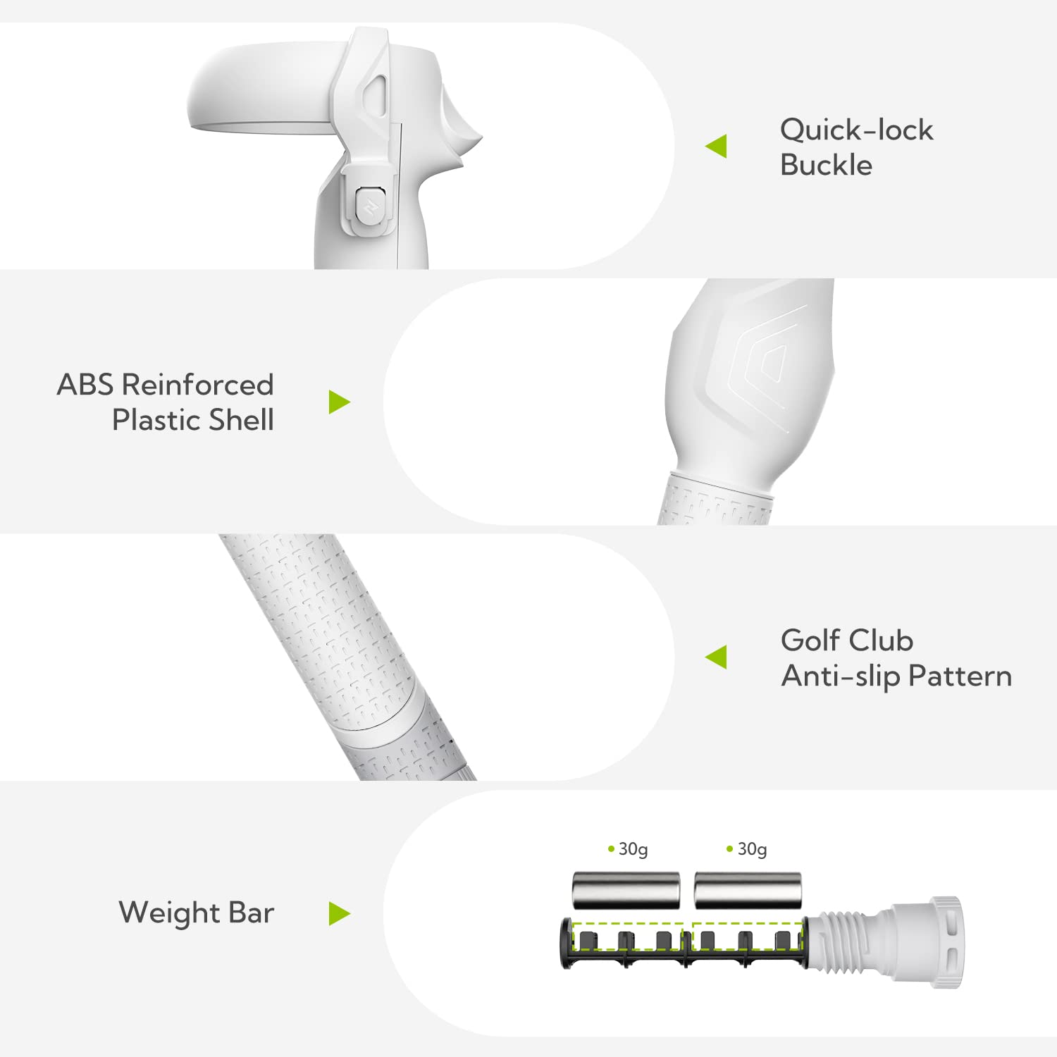 ZYBER Charging Dock for Meta Quest 2, 3 in 1 Controller Grips Extension for Beat Saber Supernatural Golf+