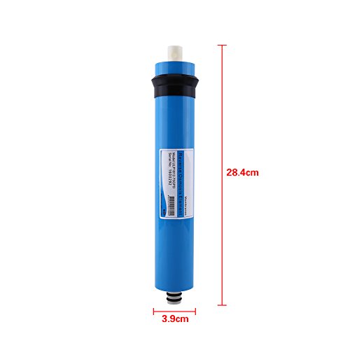 ZJchao TFC High Purity Reverse Osmosis Membrane Systems Aquarium Water Filter RO 75 GPD (Blue 75GPD)
