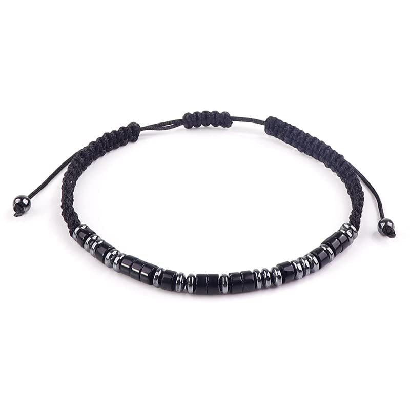 TESTRYE Morse Code Bracelets for Men Women,Morse Code Bracelets with Adjustable String,Inspirational Gifts Bracelets for Men Friends Women (best biches)