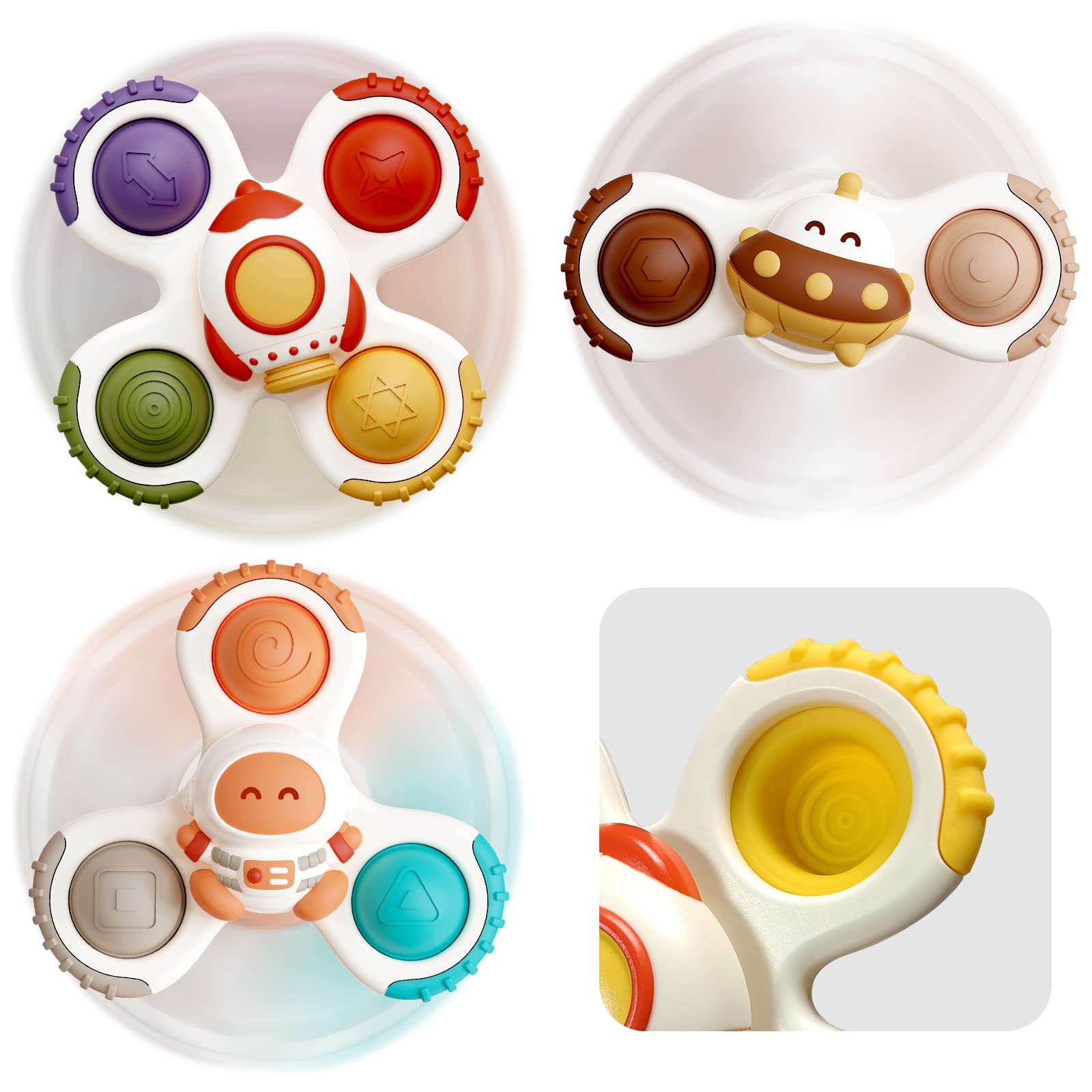 VERSAINSECT p POP IT Fidget Spinner Sensory Bath Toys,Teether Toy, Early Education Toys Garden Sculpture Outdoor