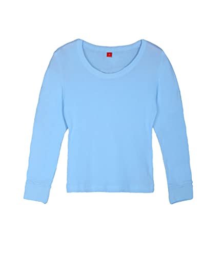 Women Cotton Long Thermal Underwear Comfy Long Pajamas Thermal Underwear Set.(M,Sky Blue)