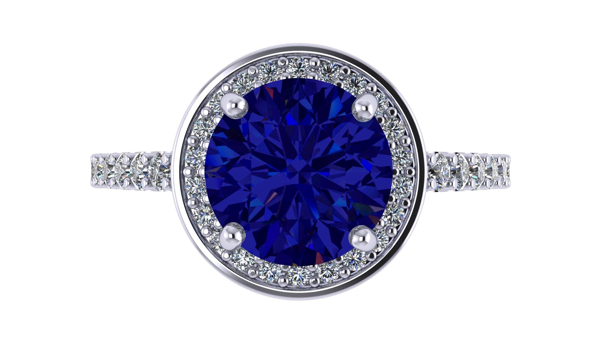 NANA Jewels 2ct Pure Brilliance Zirconia Halo Engagement Ring-Round Cut-September-6