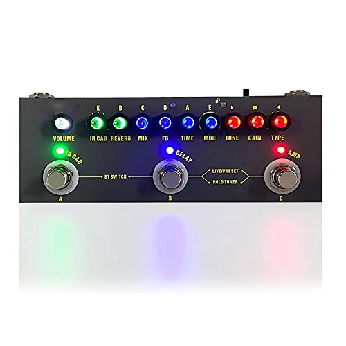 ZYZMH Rechargeable Multi Effects Pedal Delay Chorus Phaser Reverb Effect Pedal Guitar Accessories