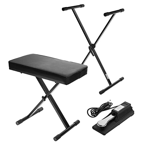 Roland RD-88 88-Key Stage Digital Piano, Black Bundle with Bundle with Stand, Bench, Sustain Pedal, Studio Monitor Headphones