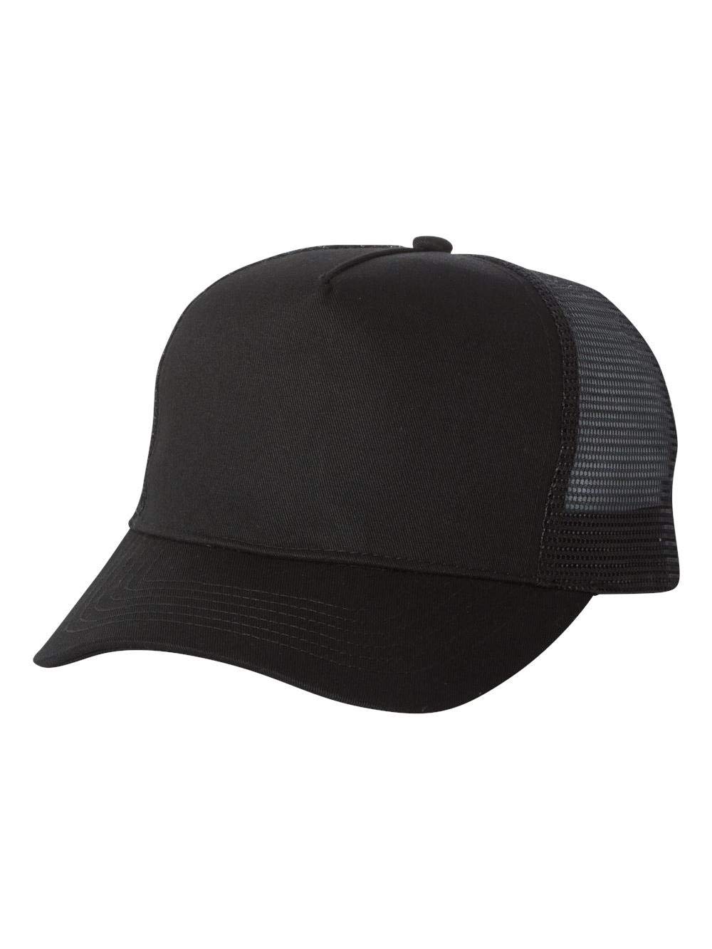 Mega Cap Five-Panel PET Mesh Back Trucker One Size Black