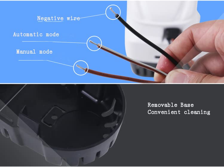 TECHTONGDA Automatic Submersible Boat Bilge Water Pump 12v 750gph Auto Bilge Pumps with Float Switch and 3/4 inch Hose Outlet for Boat Caravan RV
