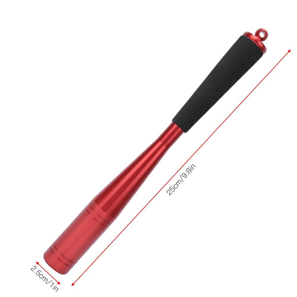 Redxiao γππ₯πππ€ π
π«π’πππγ Fish Priest, Fishing Bat Tool, Portable 25mm Diameter Aluminium Alloy Head for Sea/Fresh Fishing Fishing Lover Outdoor Use Adult Children Fishing Tackle(red)