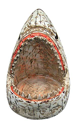 Shark Head Wine Bottle Holder, Tabletop Decoration, 7 Inches