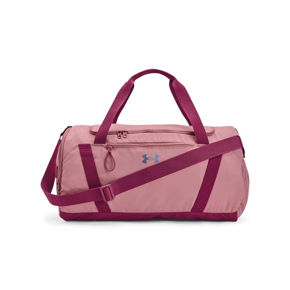 Under Armour Womens Undeniable Signature Duffle, (697) Pink Elixir/Charged Cherry/Metallic Harbor Blue, One Size Fits Most