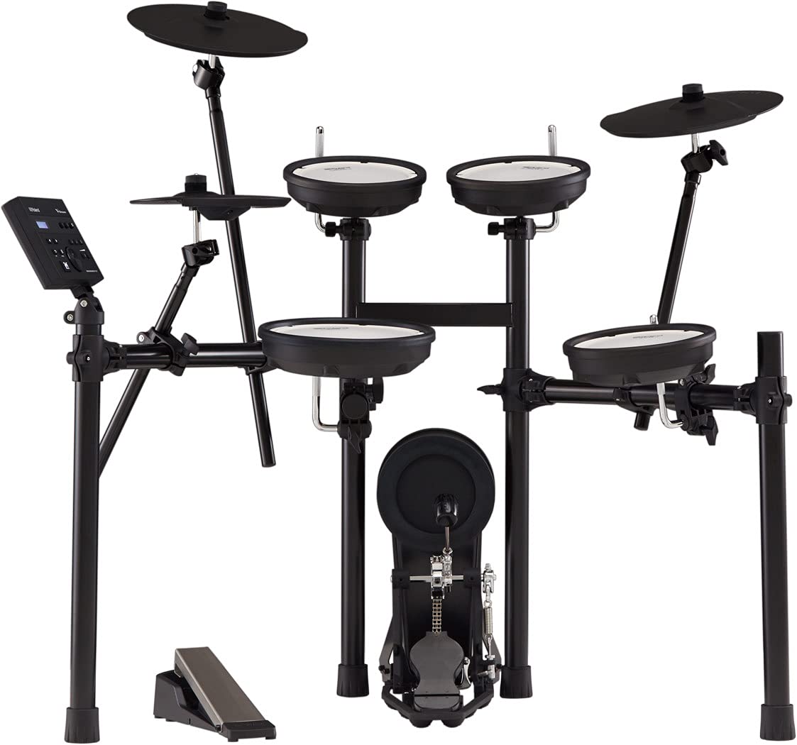 Roland V-Drums TD-07KV Electronic Drum Set Bundle with Drum Throne, Drumstick Bag, 3.5mm Audio Cable, 3 Pairs of Drumsticks, and Austin Bazaar Polishing Cloth