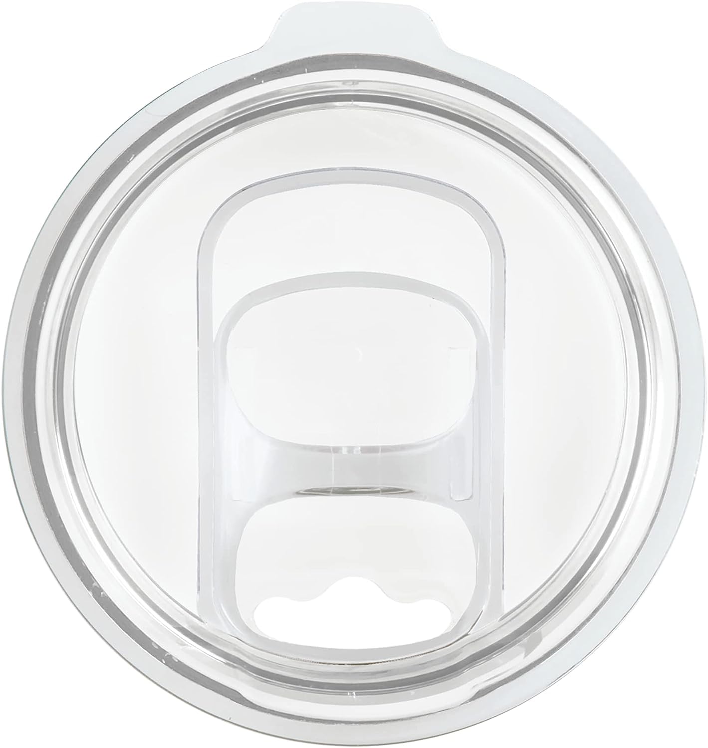 Replacement Polar Camel Clear Lids for 12-Ounce/16-Ounce Stainless Steel Coffee Mug Stemless Wine Tumblers Polar Camel Lid, 2-Pack (Slider Lid)