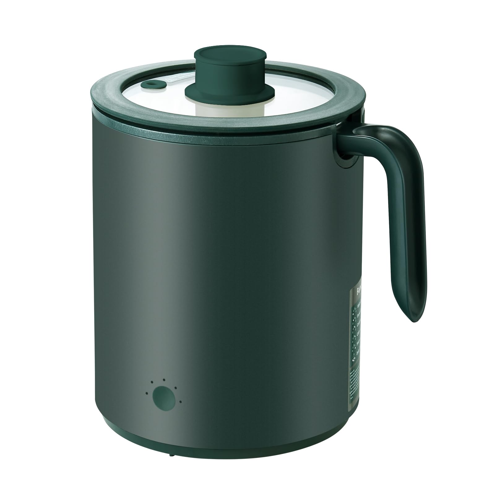 OCTAVO 2 Cup Rice Cooker Mini Small Size 5 Preset Function with 4/6/8 Delay Timer, 1.0L Rice Cooker with Portable Handle, Simplicity Glass Lid Small Rice Cooker for 1-2 People, Rice maker,green