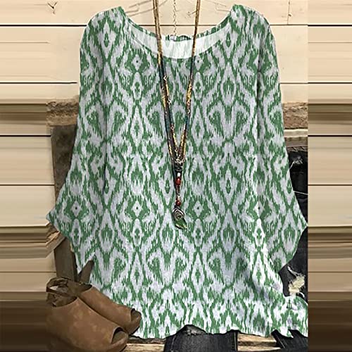 Women Fashion O-Neck Pullover Trendy Printing Autumn Sweatshirt Loose Casual Long-Sleeved Comfortable Blouses