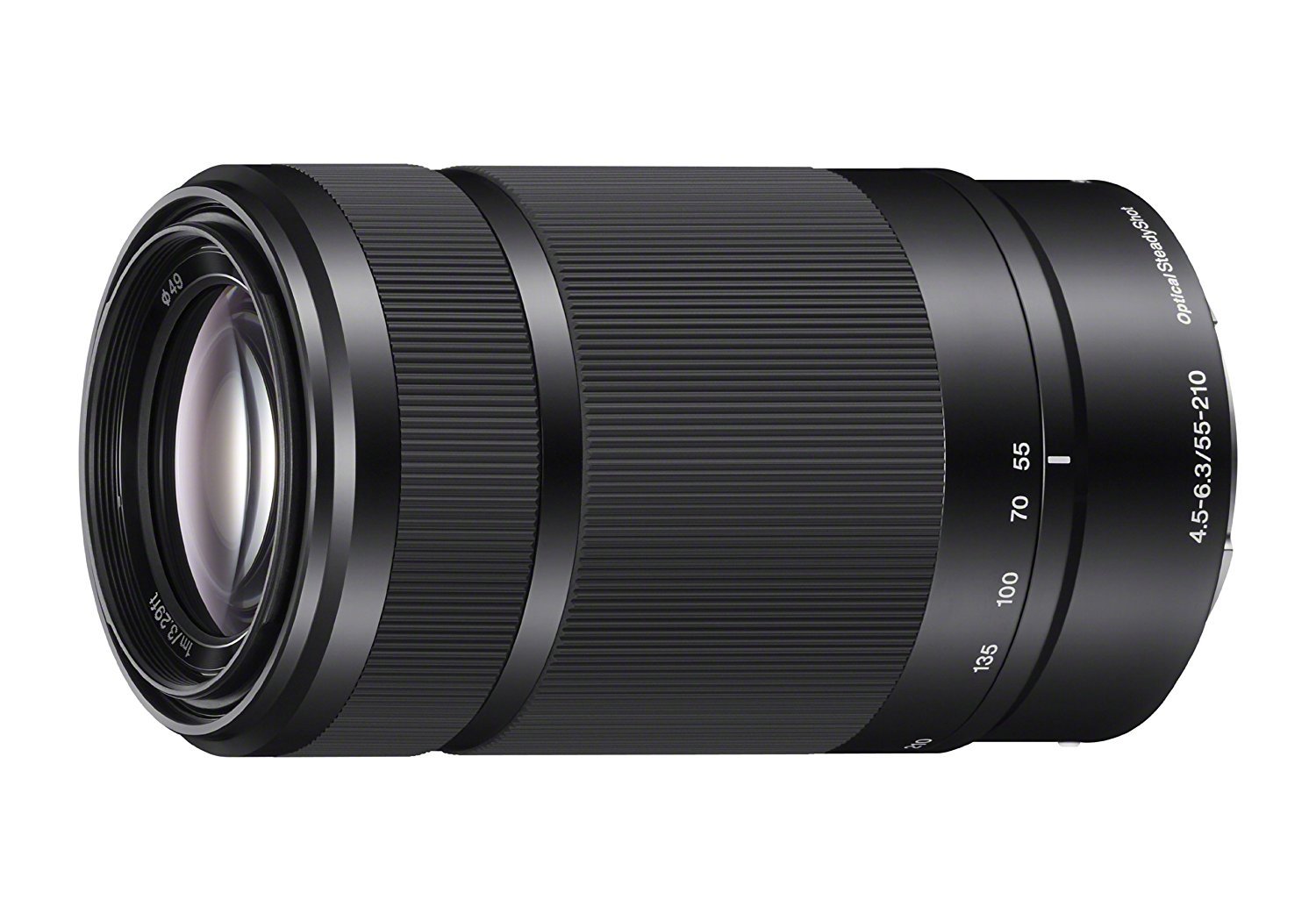 Sony E 55-210mm f/4.5-6.3 OSS Lens (Black) for Sony E-Mount Cameras Bundle. Includes: Filter Kit, Cleaning Pen, Front and Rear Lens Caps and Original Sony Lens Hood - International Version