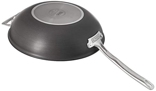 VIKING Culinary Hard Anodized Nonstick Chef Pan, 12 Inch, Includes Glass Lid & Ergonomic Stay-Cool Handle, Dishwasher, Oven Safe, Works on All Cooktops including Induction