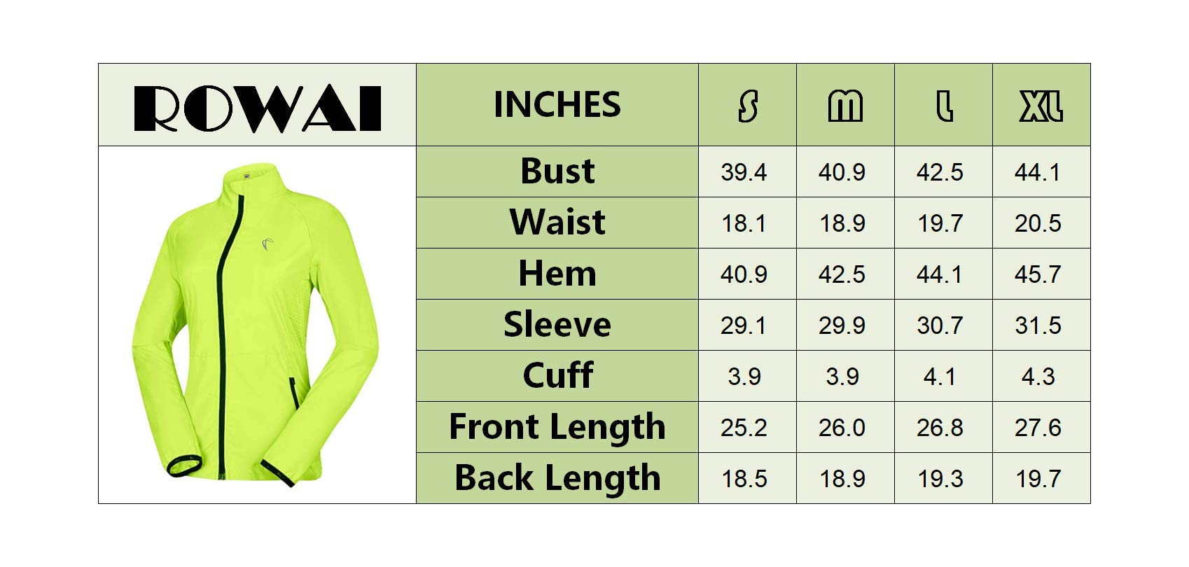 ROWAI Women's Packable Windbreaker Jacket Resistant Cycling Running Jacket Lightweight Windproof Water Orange S