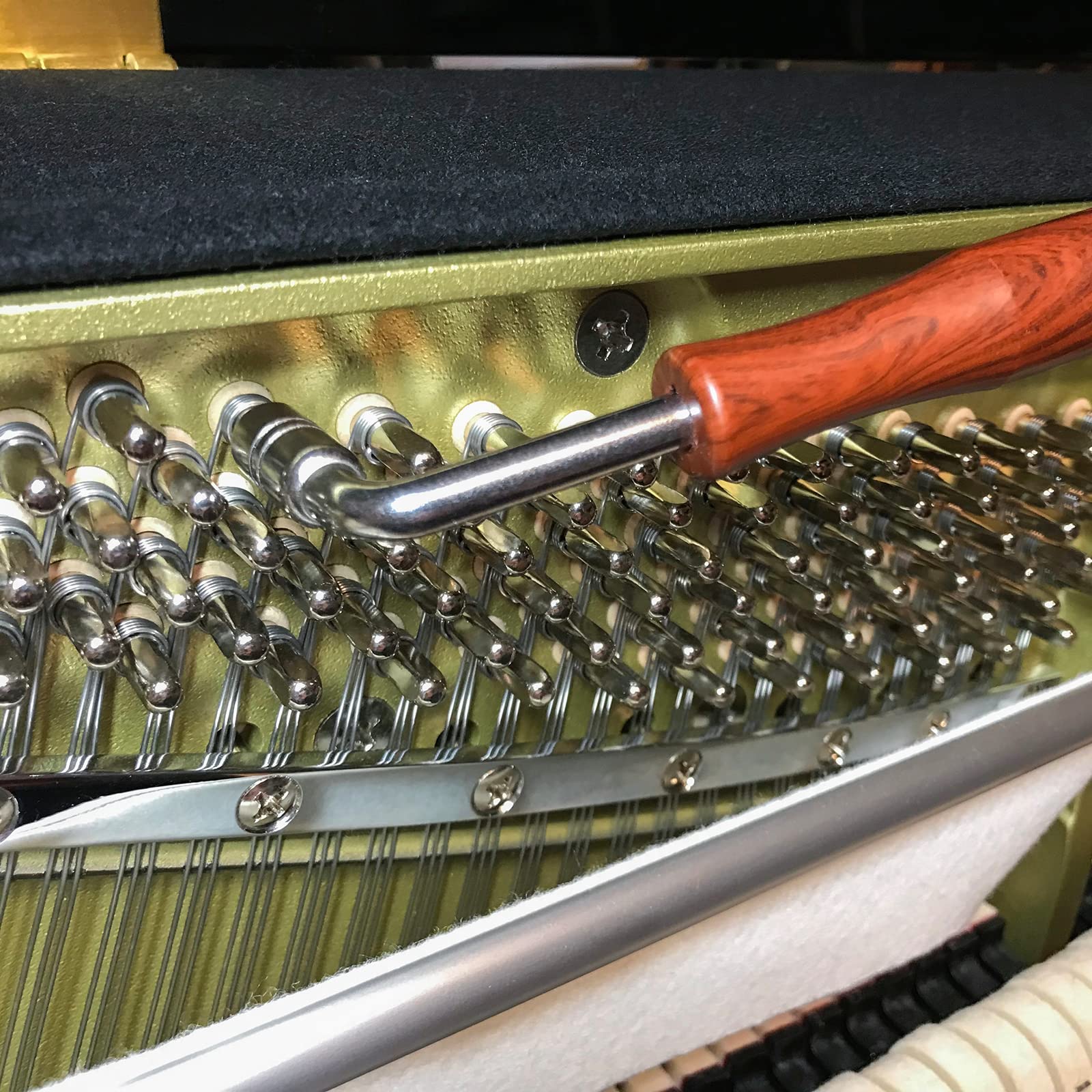 Simple Convenient Piano Tuning Kit - Wrench and Mutes - for Hobbyists and Beginners