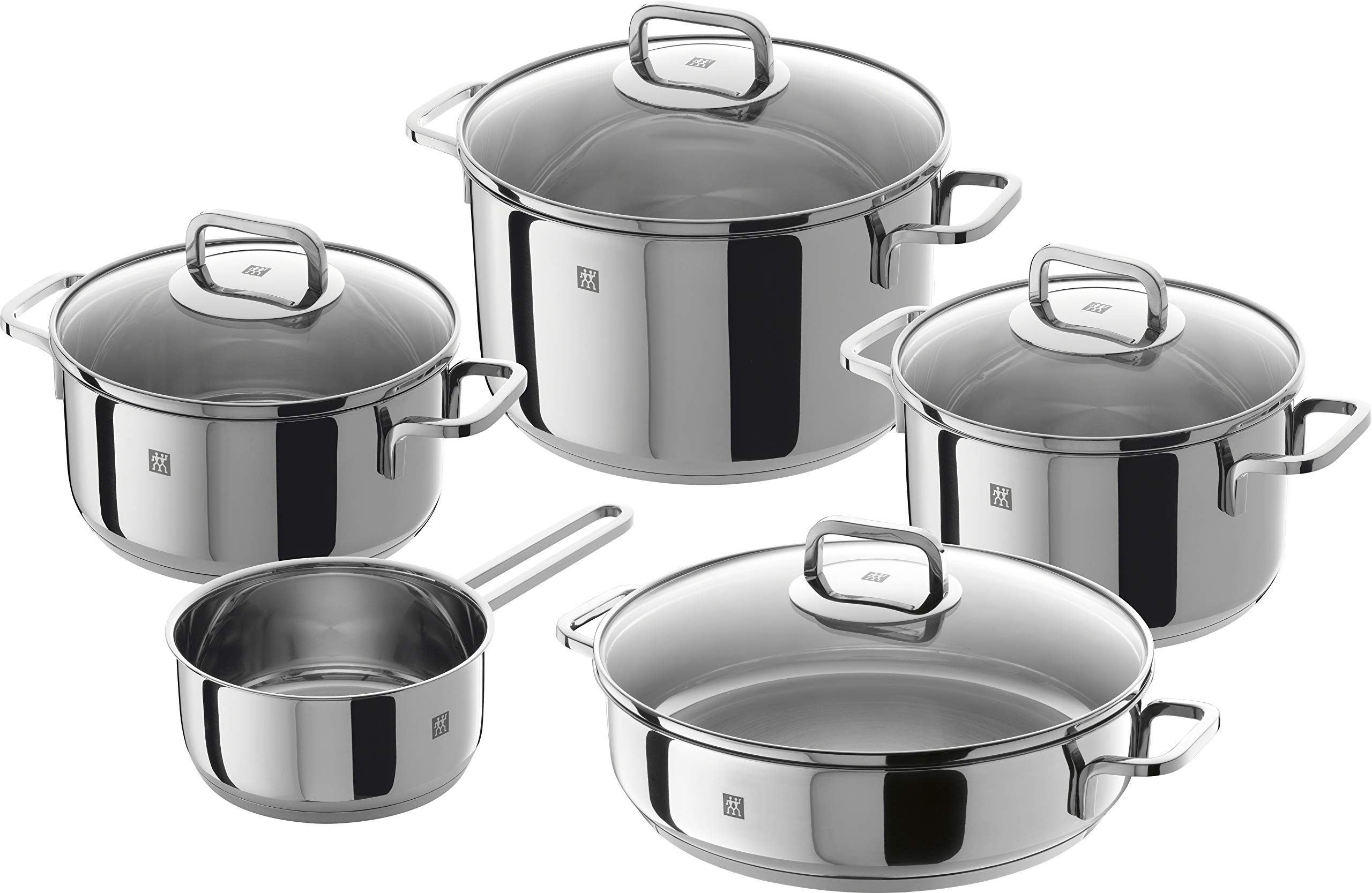 Zwilling Quadro โ 5 Piece Cookware Set, Silver Colour, 58 x 35 x 30 cm