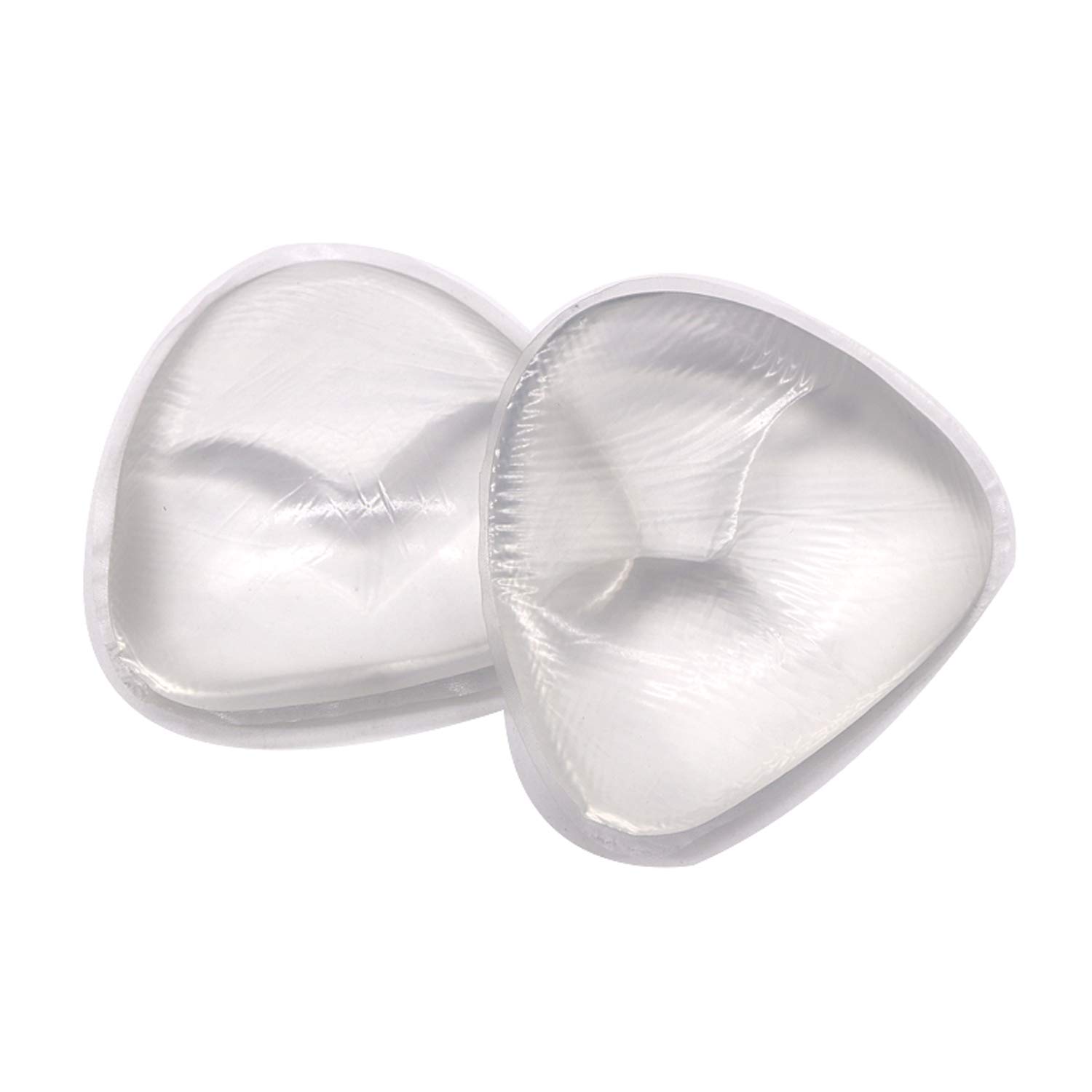 LZWIN Waterproof Silicone Triangle Bra Inserts - Soft Push Up Enhancer Pads for Summer Swimsuits & Bikini