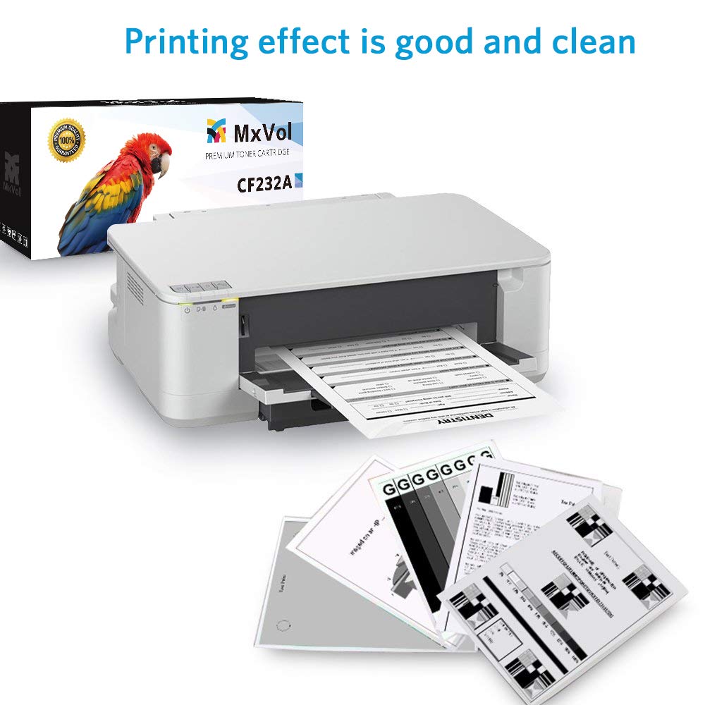 MxVol Compatible 32A Drum 30X 30A Toner Cartridge Replacement for HP CF230X CF230A Toner 2-Pack CF232A Drum 1-Pack for M203dw M203dn MFP M227fdw M227fdn (2 Toner+1 Drum) (CF230X)