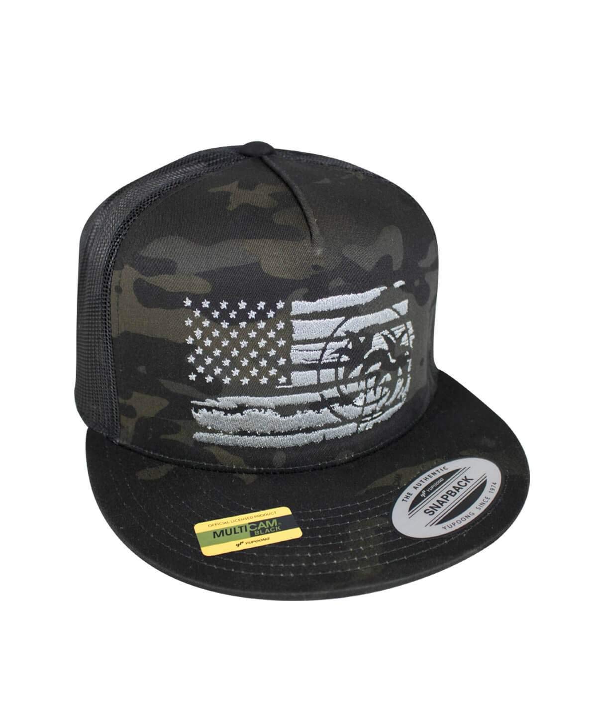 NICERIDE Baseball Cap β Strong Faded Snapback Mesh Back Trucker Hat 6006 (Camo)