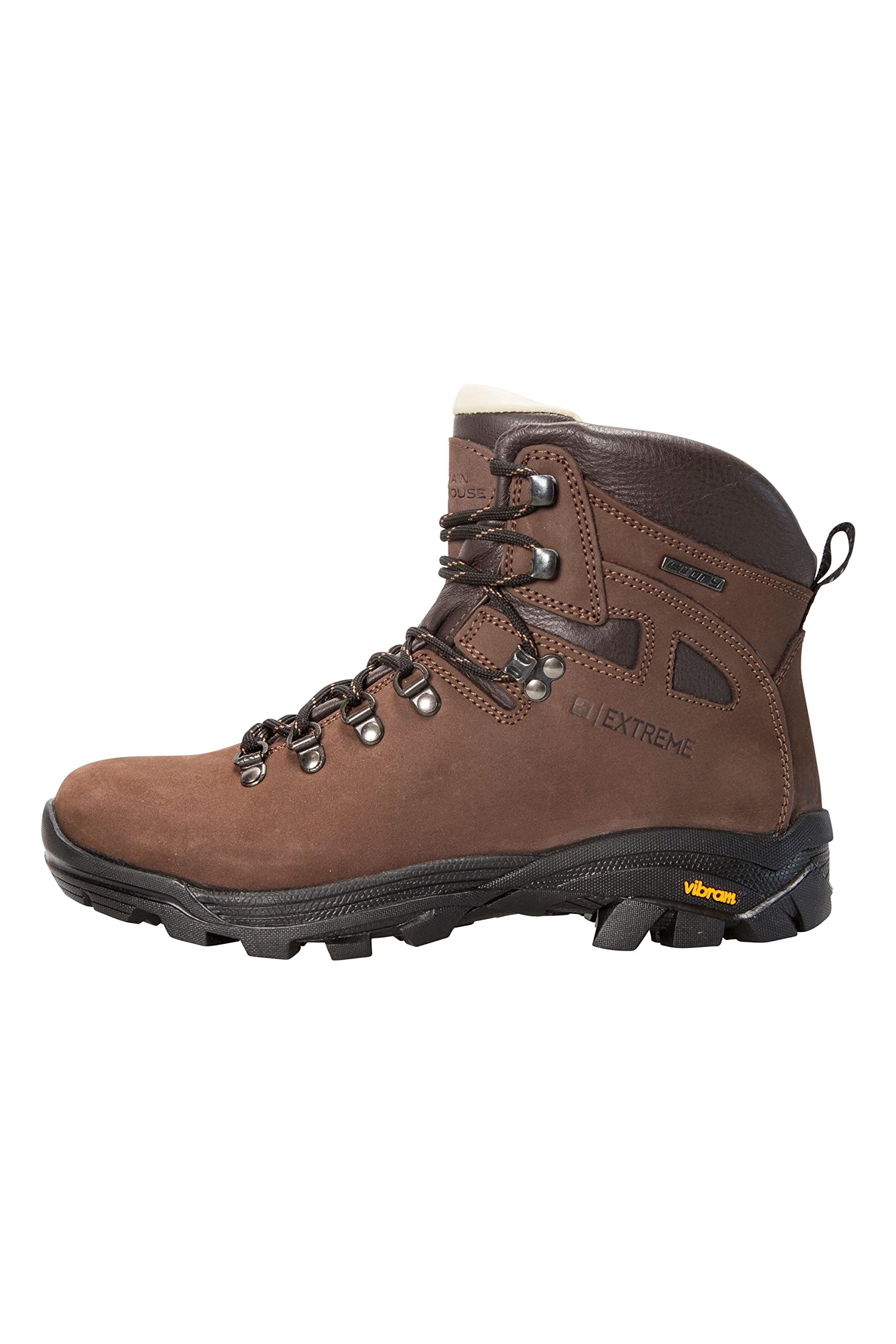 Mountain Warehouse Excalibur Womens Hiking Boots -Vibram Walking Shoe Brown Womens Shoe Size 8 US