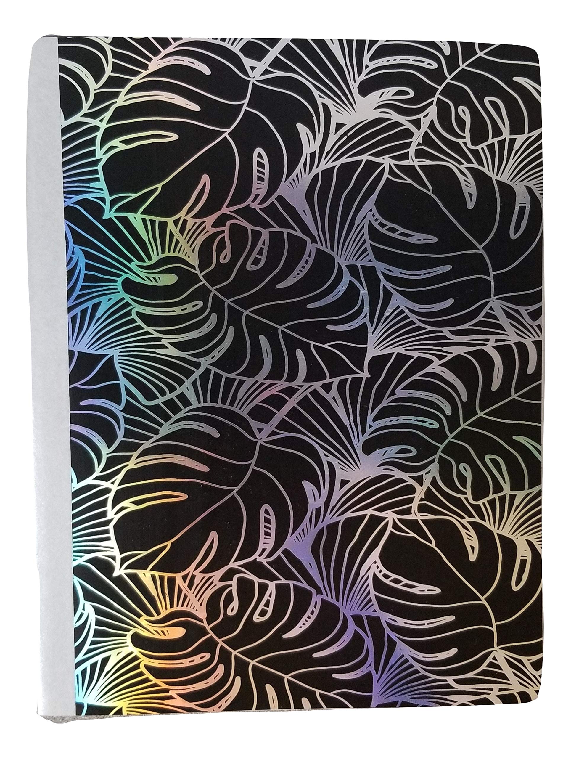 Pen + Gear 4-Pack Poly Composition Notebook,9-3/4" x 7-1/2", Wide Ruled, 80 Sheet Jewel Tone Metallic Set;Black