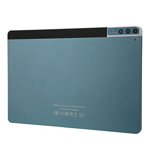 Rosvola HD Tablet, 8MP Front 16MP Rear Tempered Glass 12GB RAM 128GB ROM 4G Calling Tablet 5G WiFi 100-240V Android 11 for Entertainment (US Plug)