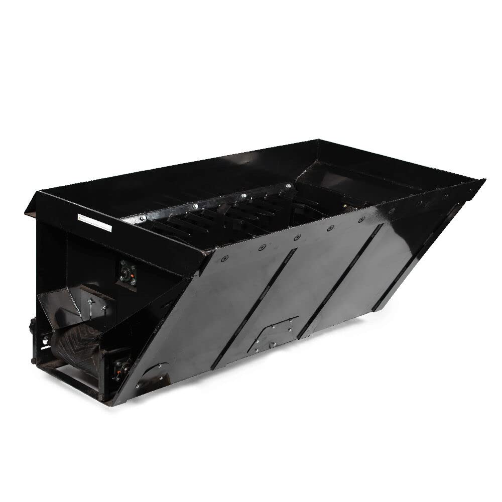 Titan Attachments 72-in Side Discharge Bucket for Sand Mulch Sawdust Spreader
