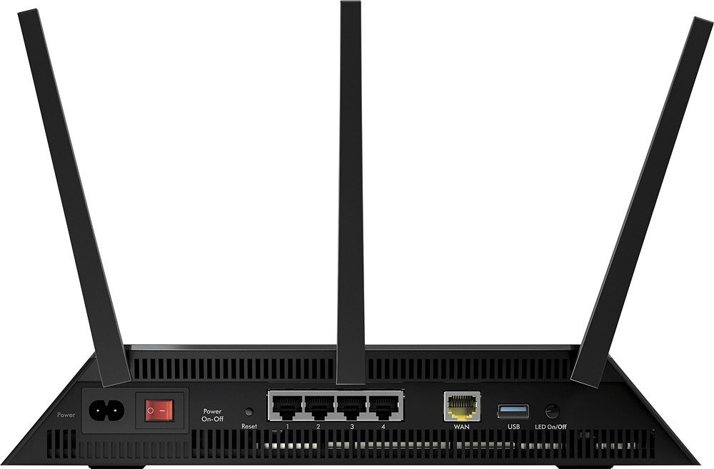 NETGEAR - Nighthawk DST AC1900 (R7300) Wireless-AC Gigabit Router with DST Adapter - Black (Certified Refurbished)
