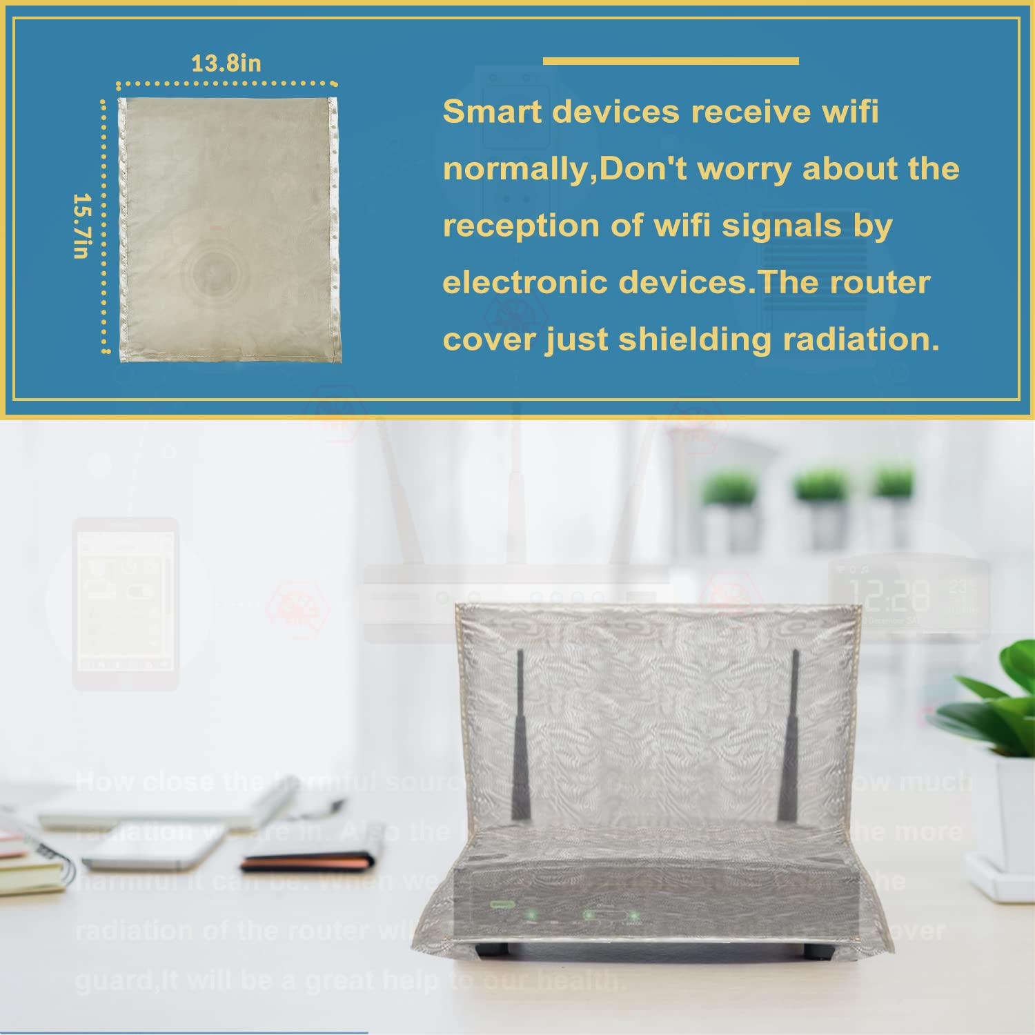 WiFi Cover WiFi Router Cover, Protect us from Harmful EMI WiFi Guard Protection Router Cover