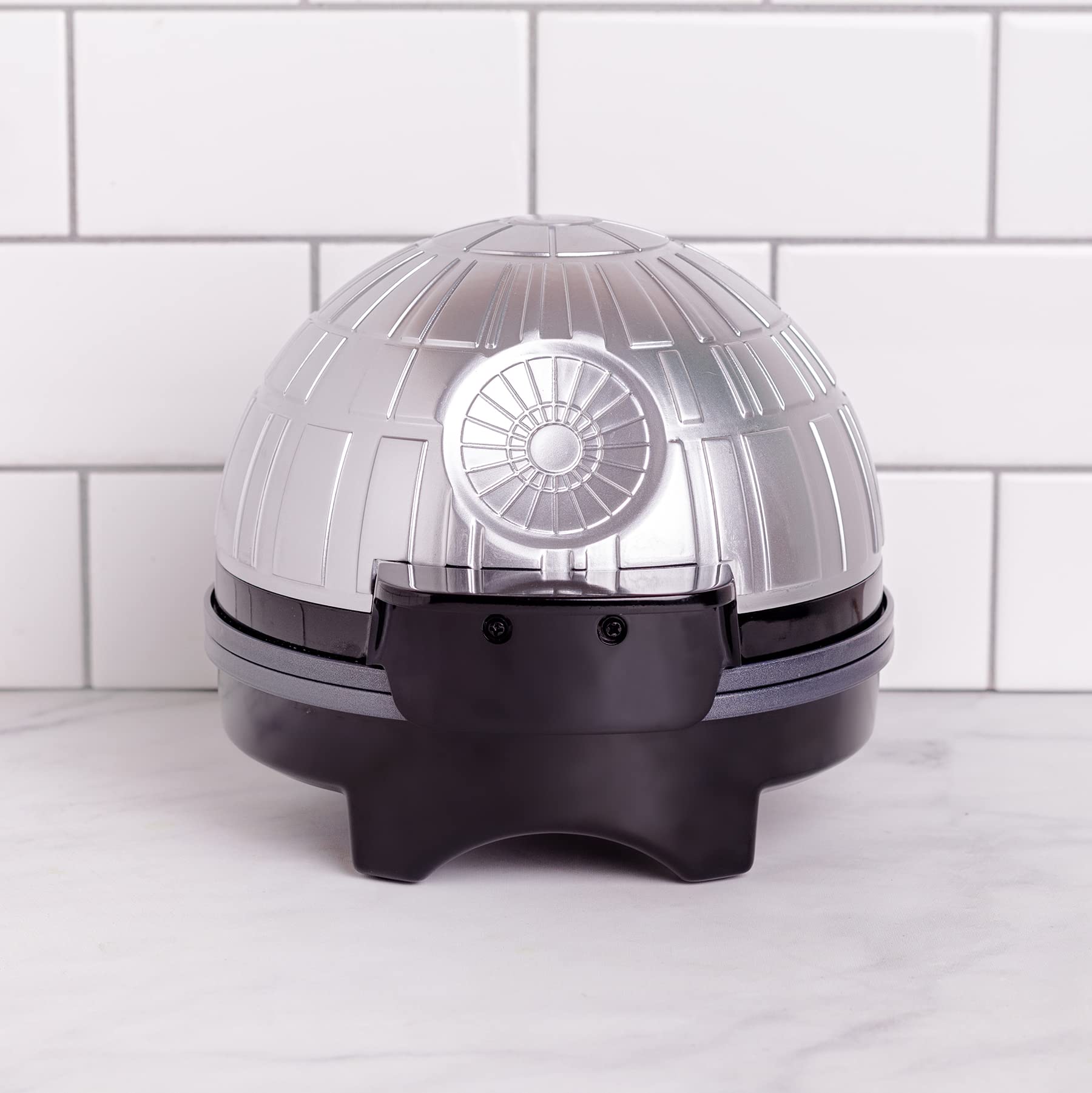 Uncanny Brands Star Wars Halo Death Star Waffle Maker- Death Star on Your Waffles