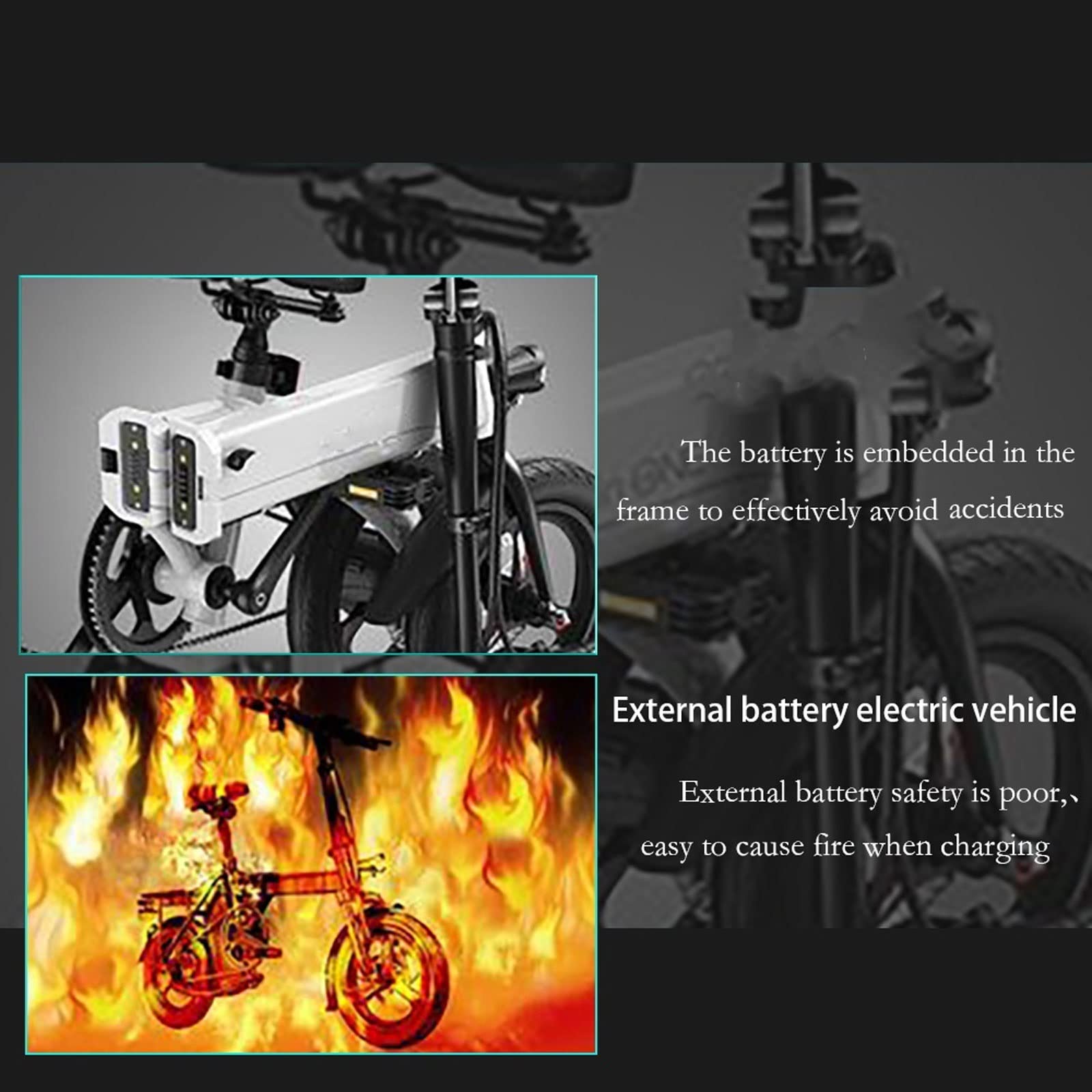 Wonzoneddzxc Electric Bicycles Electric Bicycle Lithium Electric Oil Step Small Ultralight Battery Bike Eleictric Moped Applicable People