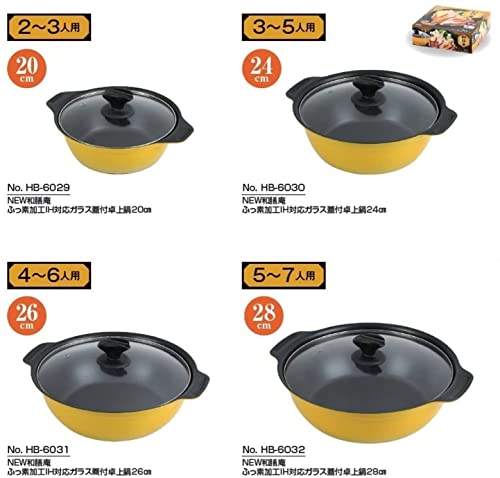 パール金属(PEARL METAL) HB-6030 Tabletop Pot, 24cm (3~5人用)