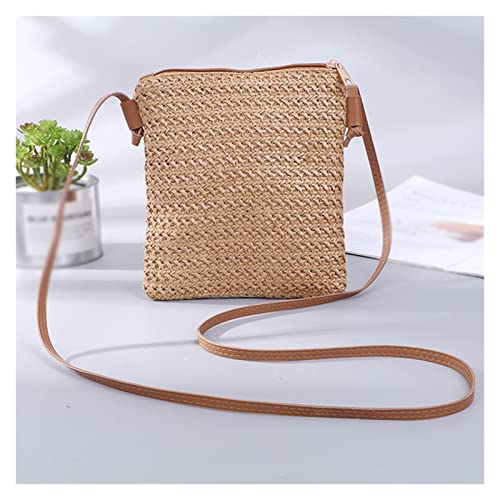 TJLSS Women's Plait Small Square Bags Shoulder Slanted Across Bag Handbag Coin Purses Summer Casual (Color : E, Size : 1)