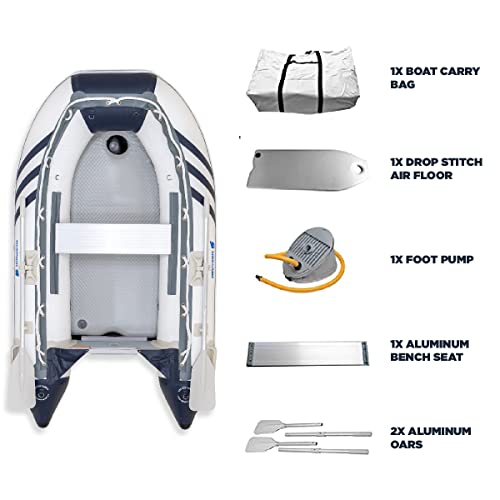 Newport Carmel Drop Stitch Air Mat Floor Inflatable Tender Dinghy Boat (7-Feet 7-Inch)