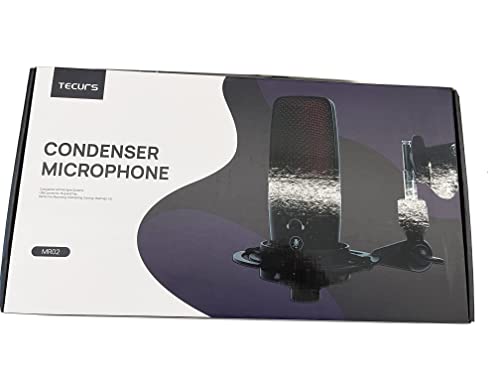 TECURS USB Microphone Condenser, PC Microphone Kit for Computer, Streaming Mic with Adjustable Boom Arm, Gaming,Microphone for Podcast, Twitch, YouTube, PS4, PS5