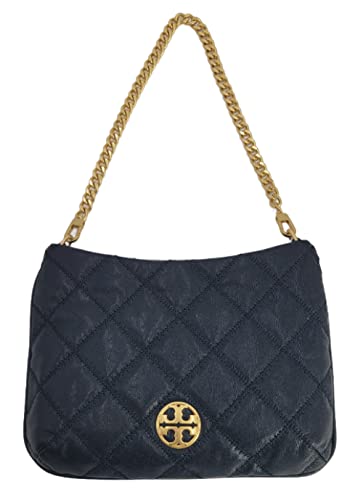 Tory Burch 136484 Willa Black With Gold Hardware Zip Top Women's Shoulder Bag