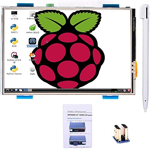 Padarsey for Raspberry PI 3 Generation TFT Touch Screen 3.5 inch TFT LCD Display Monitor Support All Raspberry PI System, Video Movie Play, Arcade Game, HDMI Audio Input SC6A